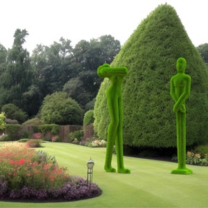 Outdoor Man Yard Decor Synthesizer, Realist, Dreamer Topiary Green ...