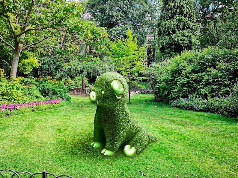 Artificial Grass Calf Topiary – Luxury Farmhouse Garden Decor – Outdoor ...