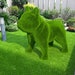 Giant French Bulldog Garden and Yard Decoration Topiary: Faux Grass ...