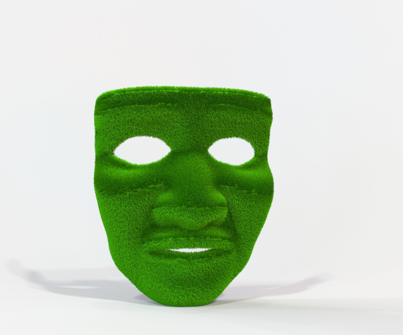 Outdoor Theatrical Masks Sculptures Topiary Green Figures in Artificial ...