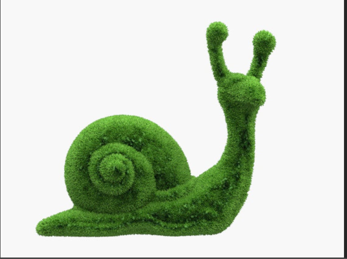 Outdoor Animal Snail Topiary Green Figures Landscaping Sculpture ...