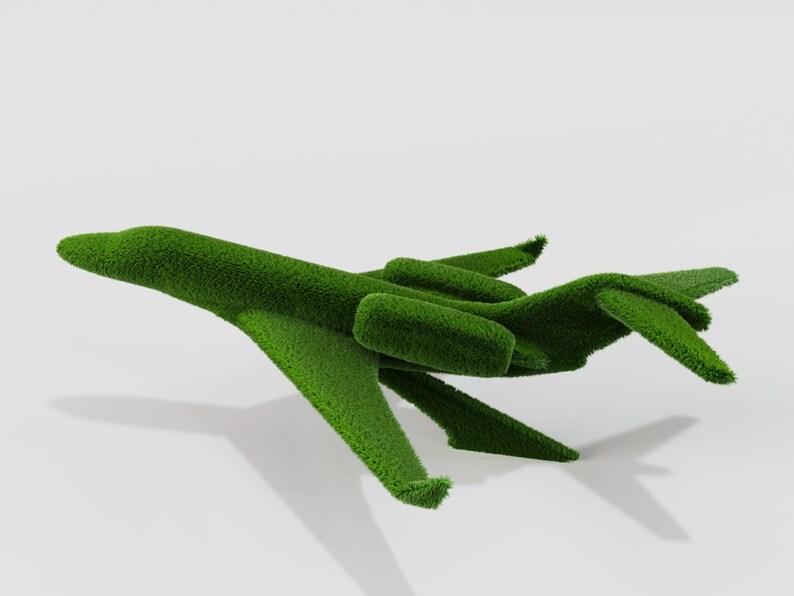 Outdoor Plane, Aeroplane, Jet Topiary Green Figures Covered in ...
