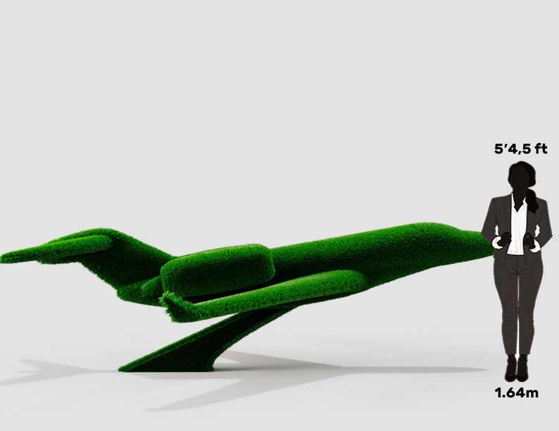 Outdoor Plane, Aeroplane, Jet Topiary Green Figures Covered in ...