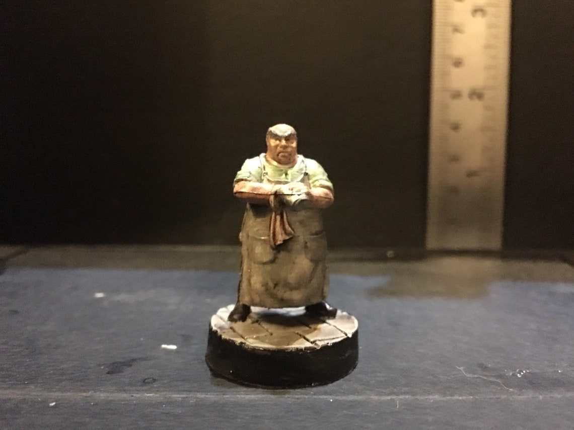 Hand Painted Reaper Miniatures Townspeople Barman Dungeons and Dragons ...