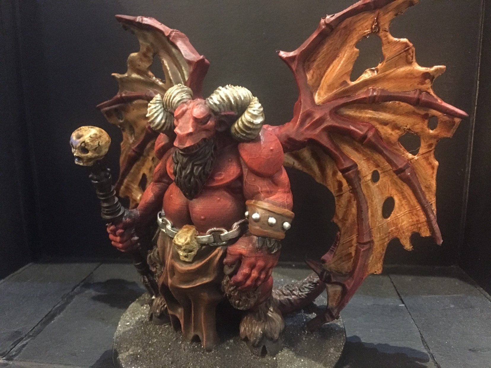 3D Printed Hand Painted Dungeons and Dragons Orcus (model by Fat Dragon Games) - Etsy