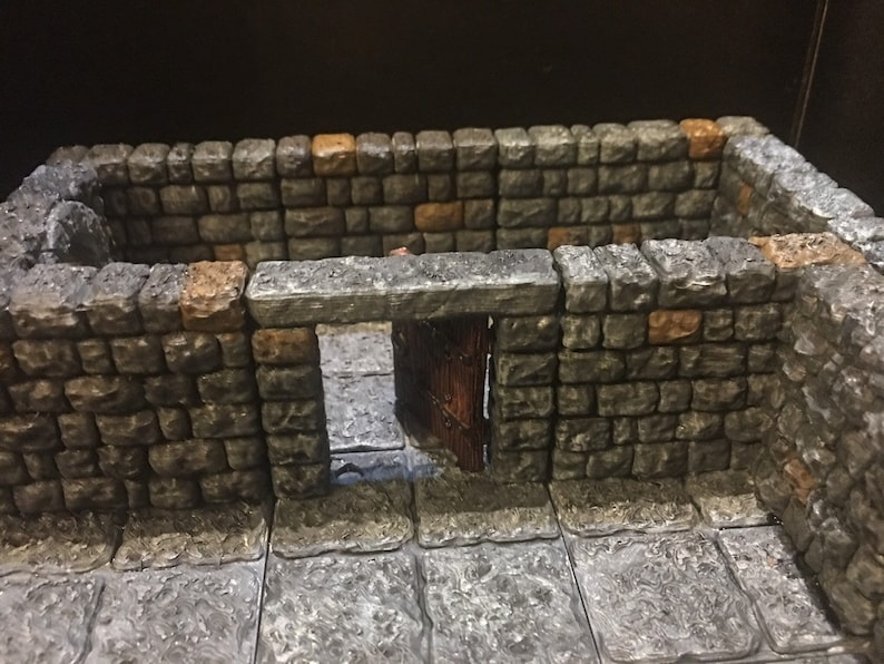 Hand Painted Dragonlock Dungeon Tiles Starter Set - Etsy