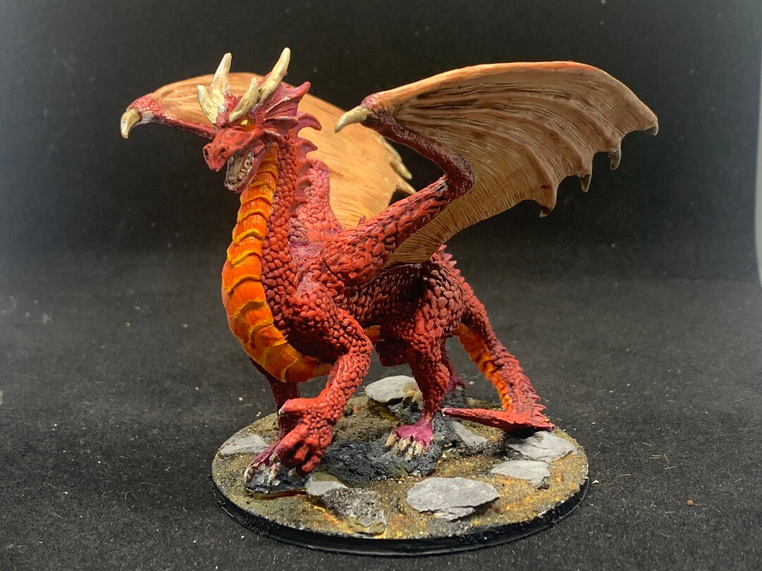 Hand Painted Reaper Minis Red Dragon - Etsy