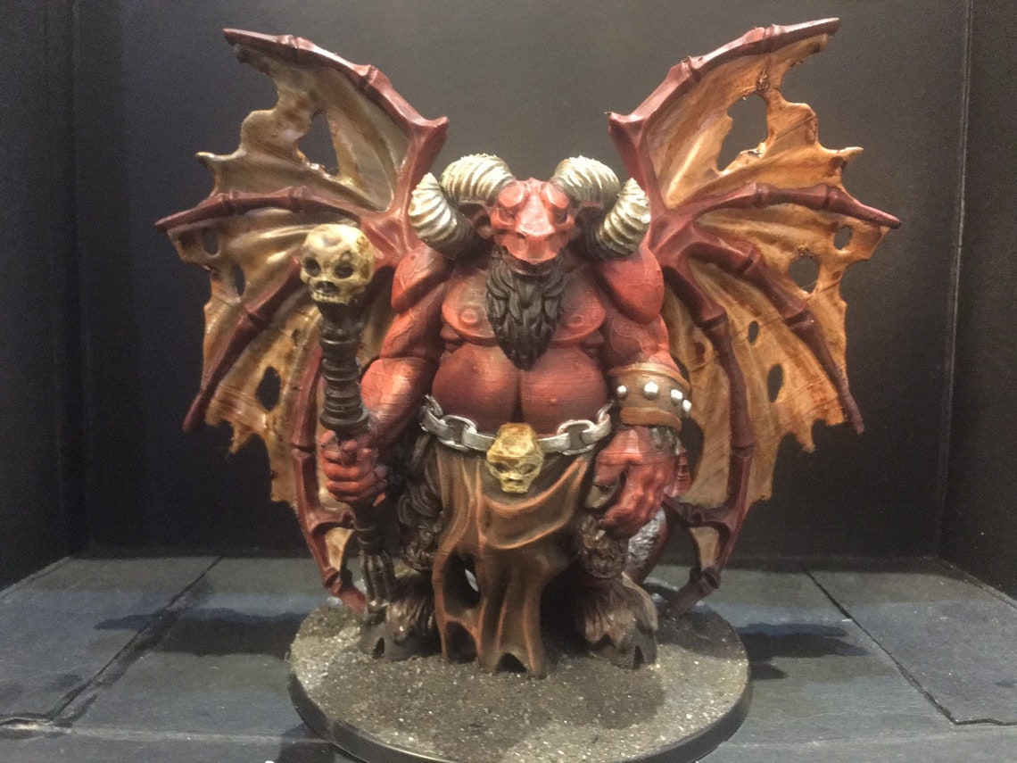 3D Printed Hand Painted Dungeons and Dragons Orcus model by Fat Dragon ...