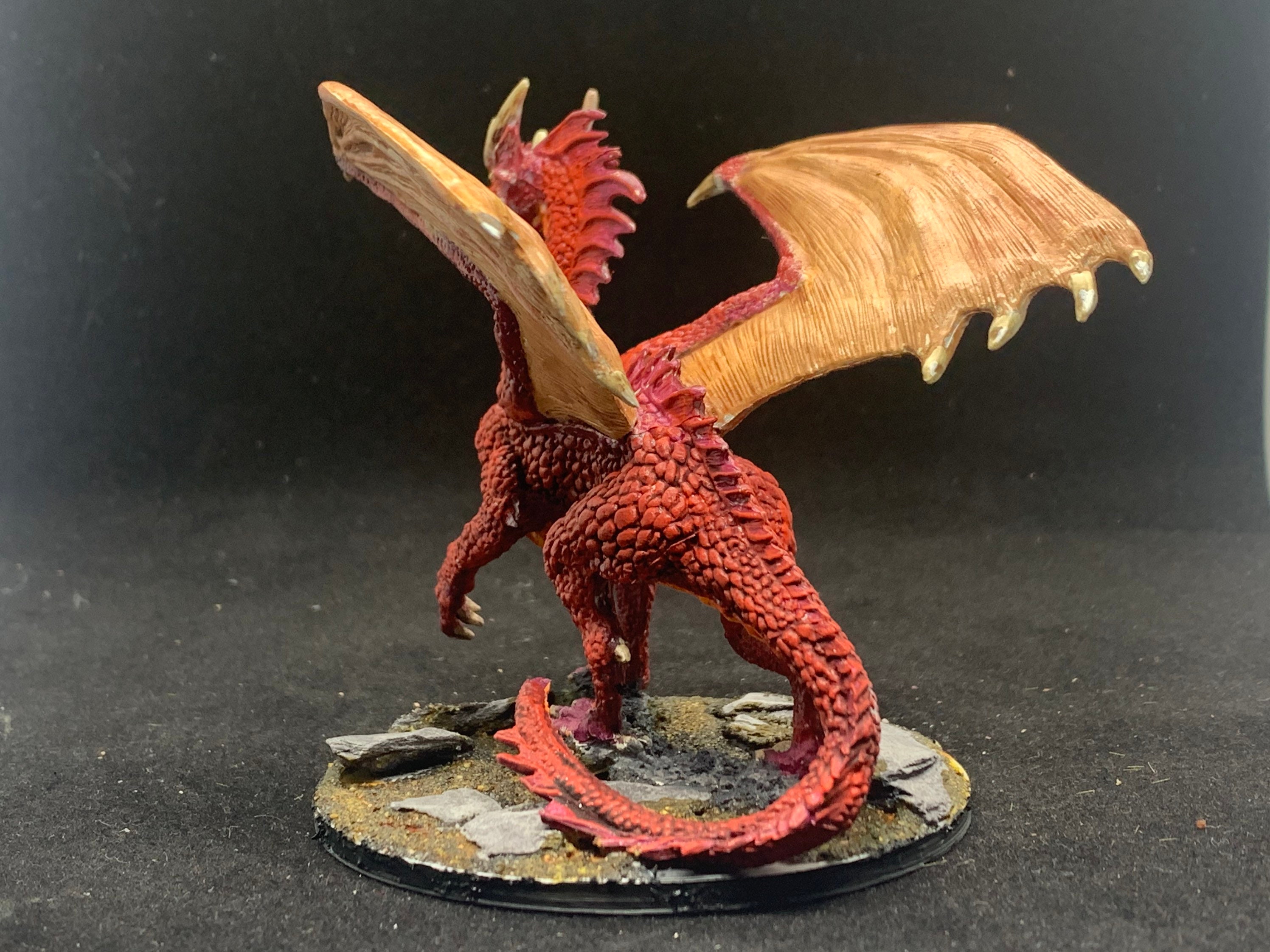 Hand Painted Reaper Minis Red Dragon - Etsy