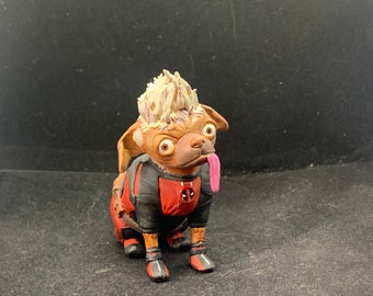 Dogpool 3D Figure, Deadpool Dog Fan Art Figure, Gamer Room Decor ...