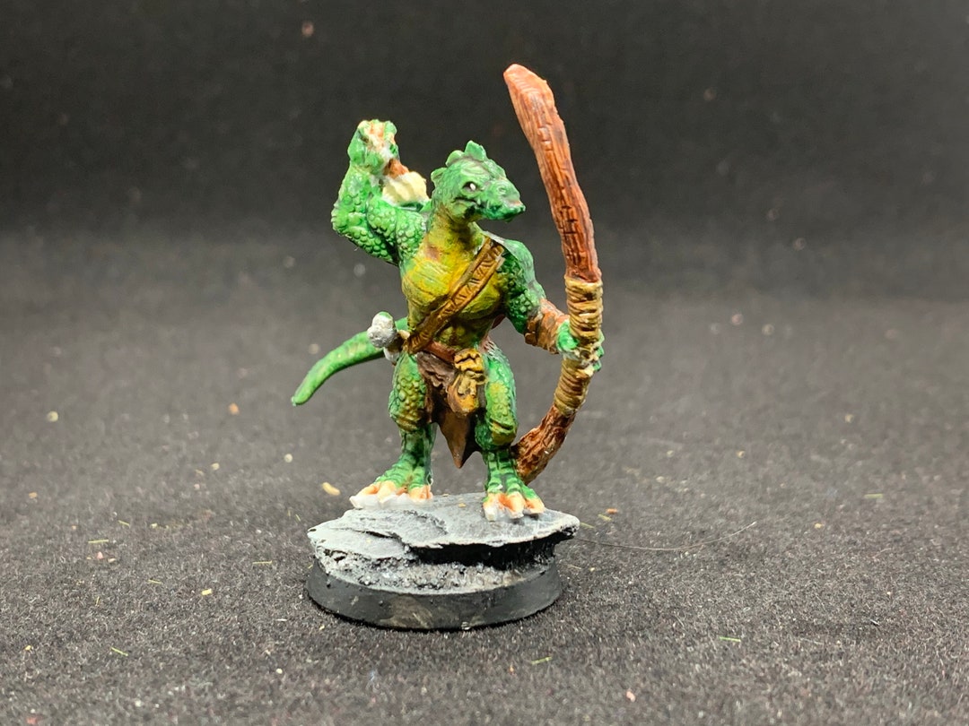 Hand Painted Reaper Miniatures Lizardman Archer - Etsy
