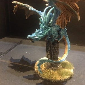 Hand Painted Reaper Miniatures Blue Temple Dragon - Etsy
