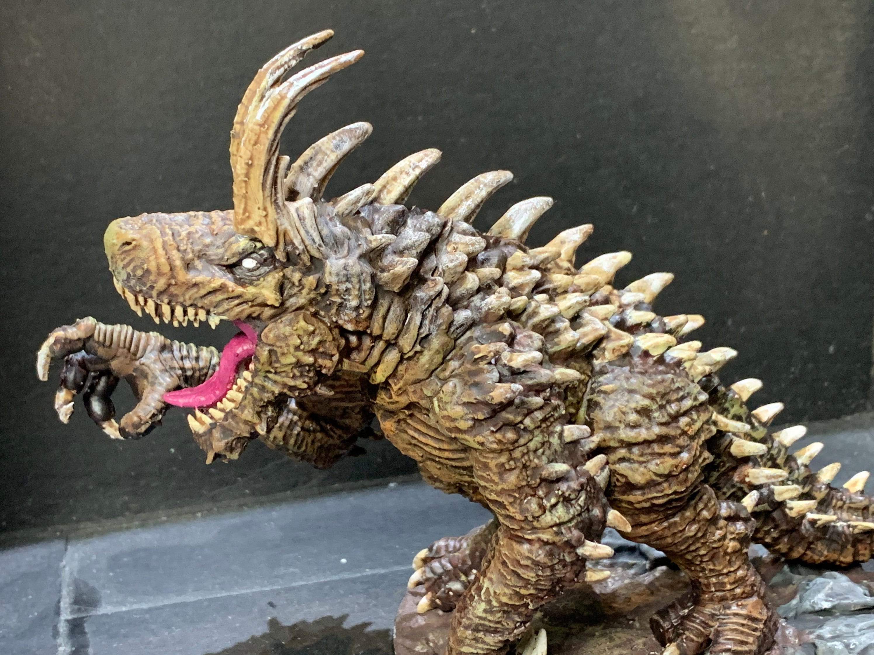 Hand Painted,3d Printed Tarrasque - Etsy