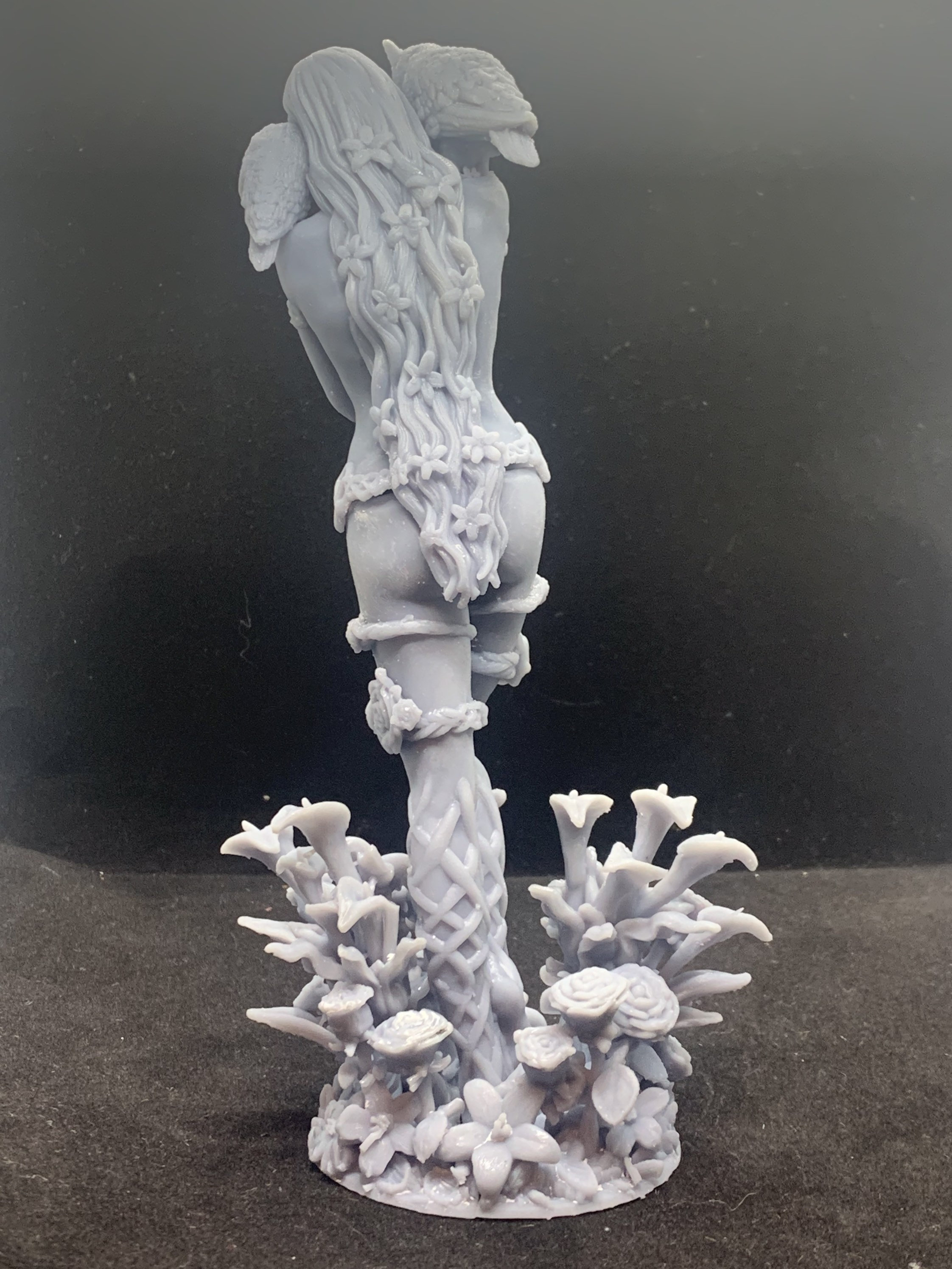 3d Printed Dryad, Eloven the White Lily Statue (unpainted) - Etsy