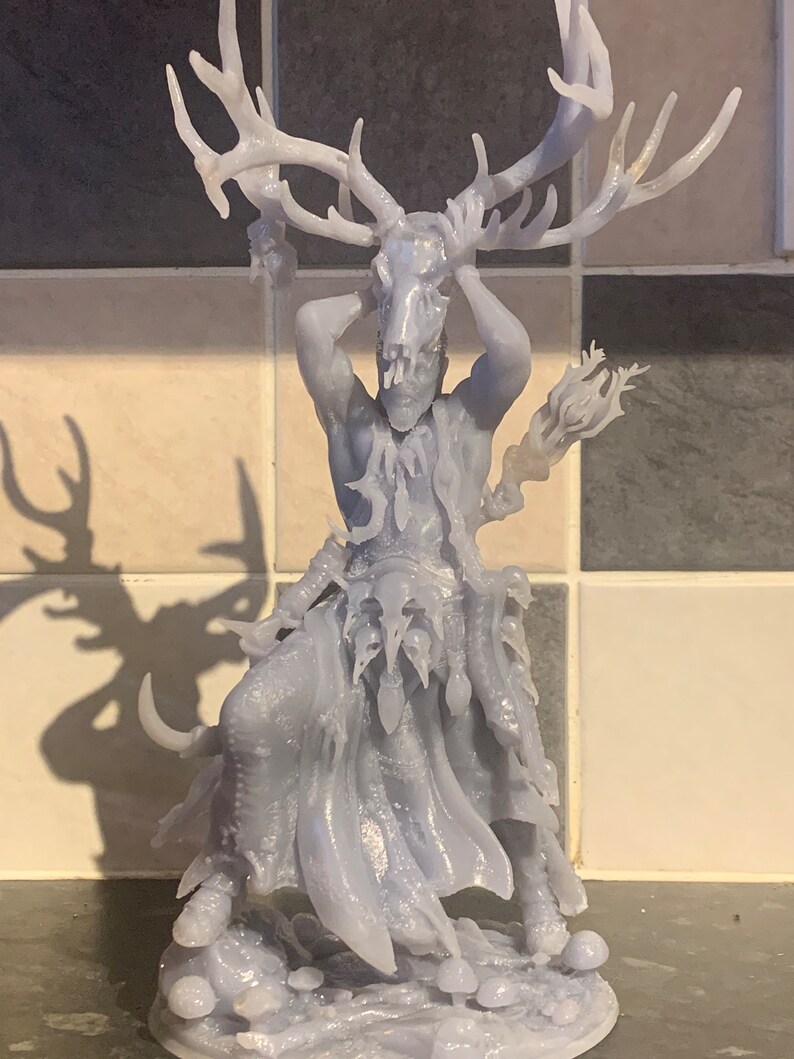Wappellious the Forest Shadow 3d Printed Hand Painted Statue - Etsy