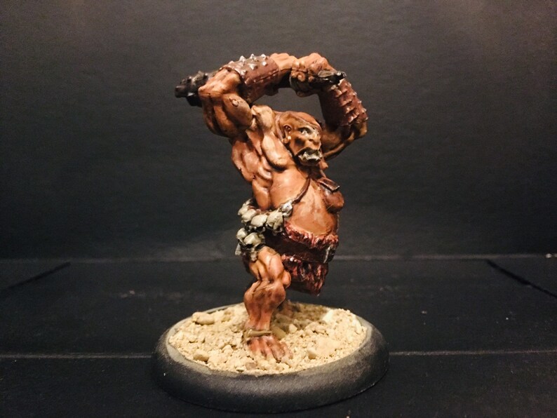 Hand Painted Reaper Miniatures Ogre Clubber on a Stone Set Base - Etsy