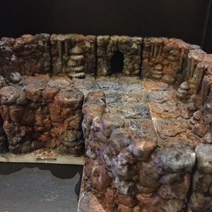 Dungeon Tiles Caverns Starter Set 3d Printed and Painted (includes 4 ...
