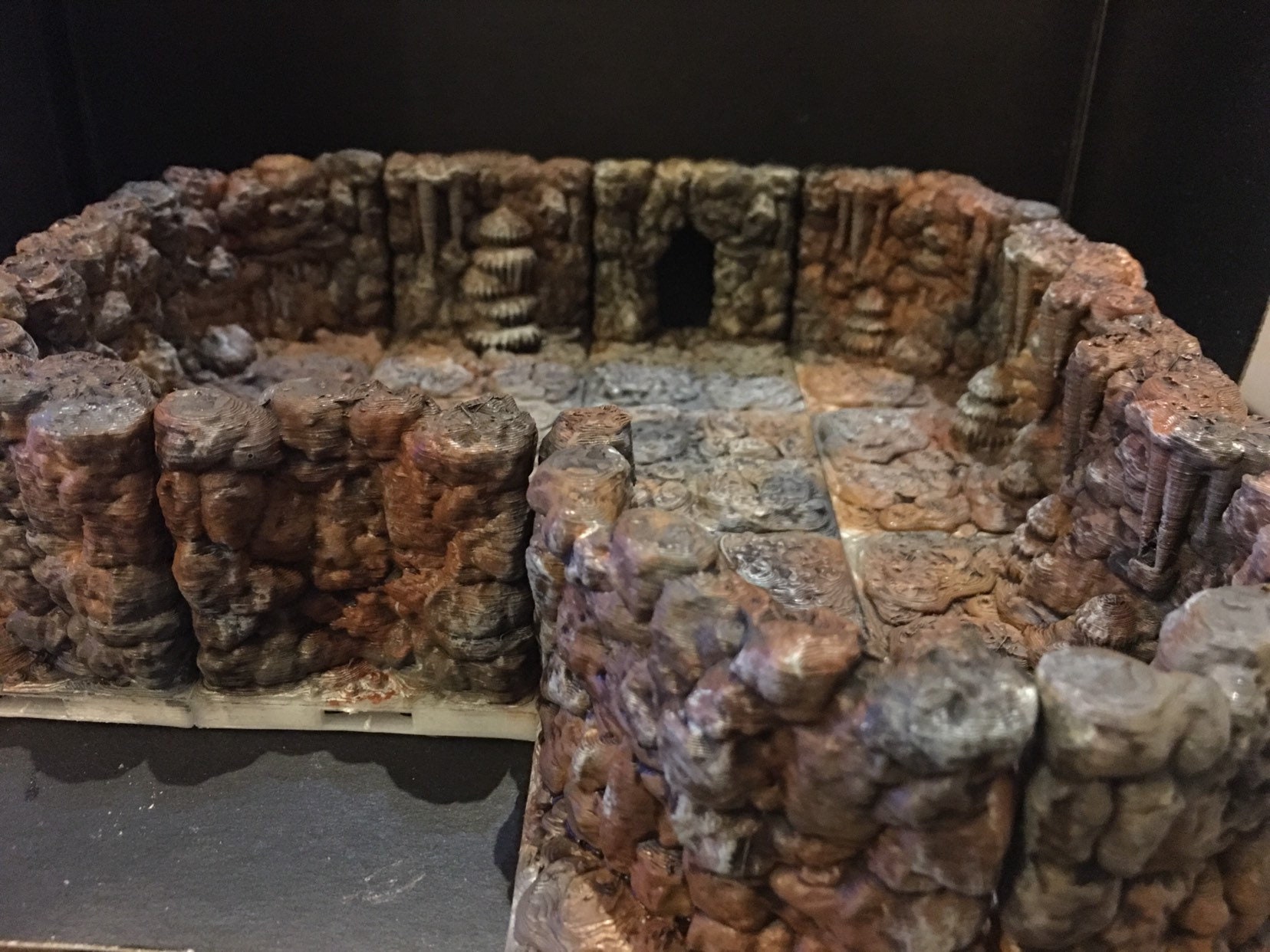 Dungeon Tiles Caverns Starter Set 3d Printed and Painted (includes 4 ...