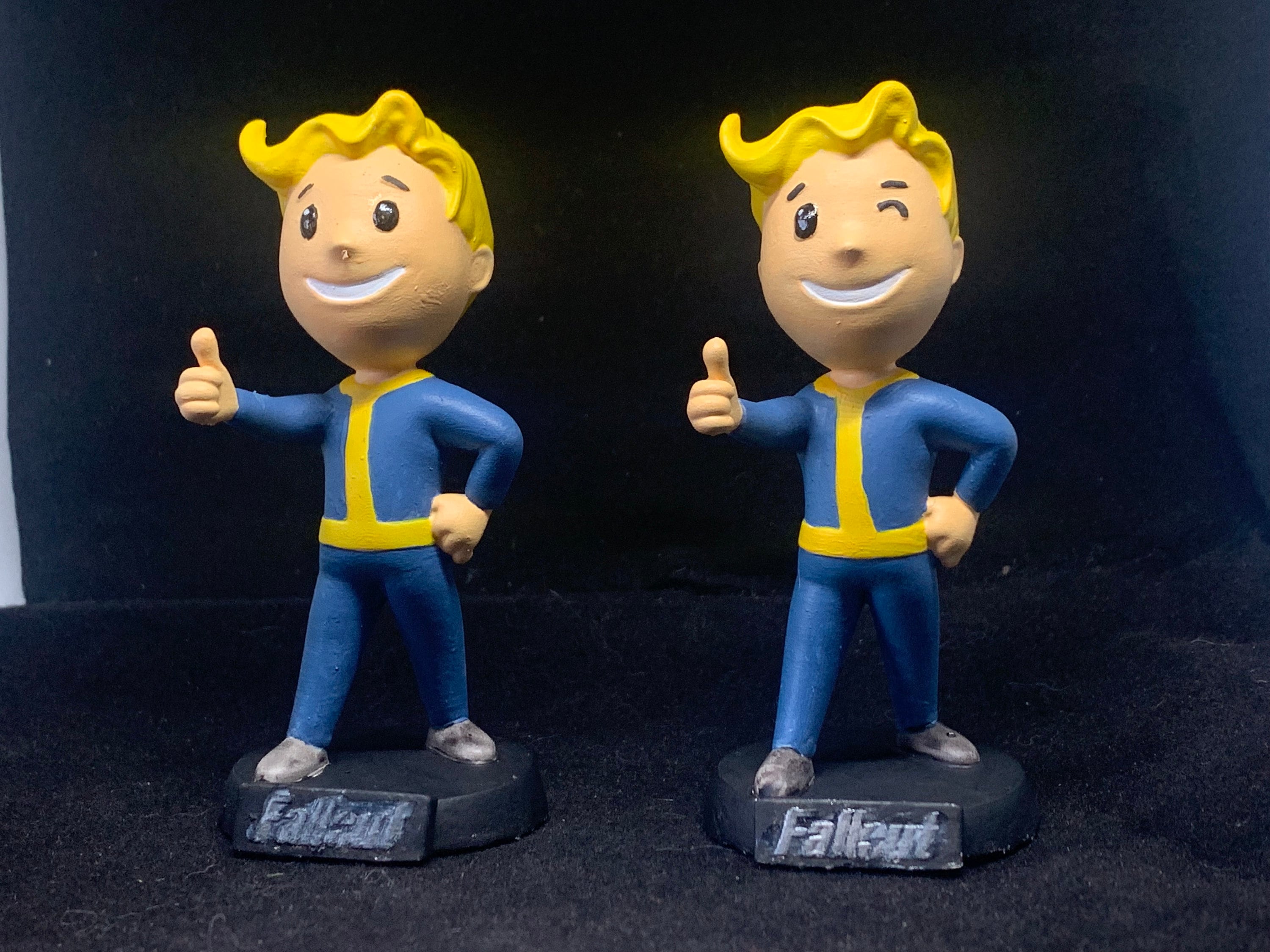 3d Printed Hand Painted Fallout Vault Boy - Etsy