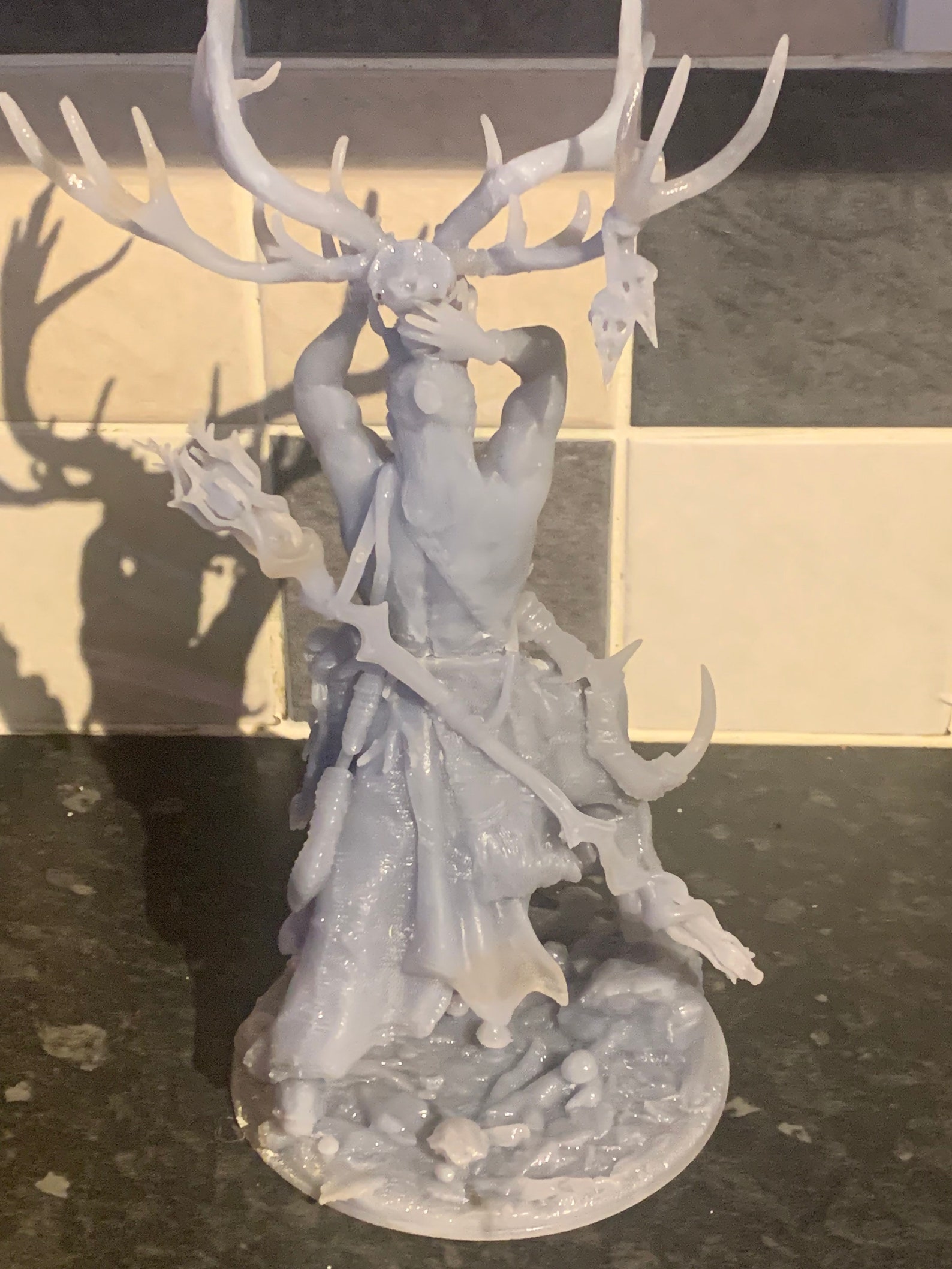 Wappellious the Forest Shadow 3d Printed Hand Painted Statue - Etsy