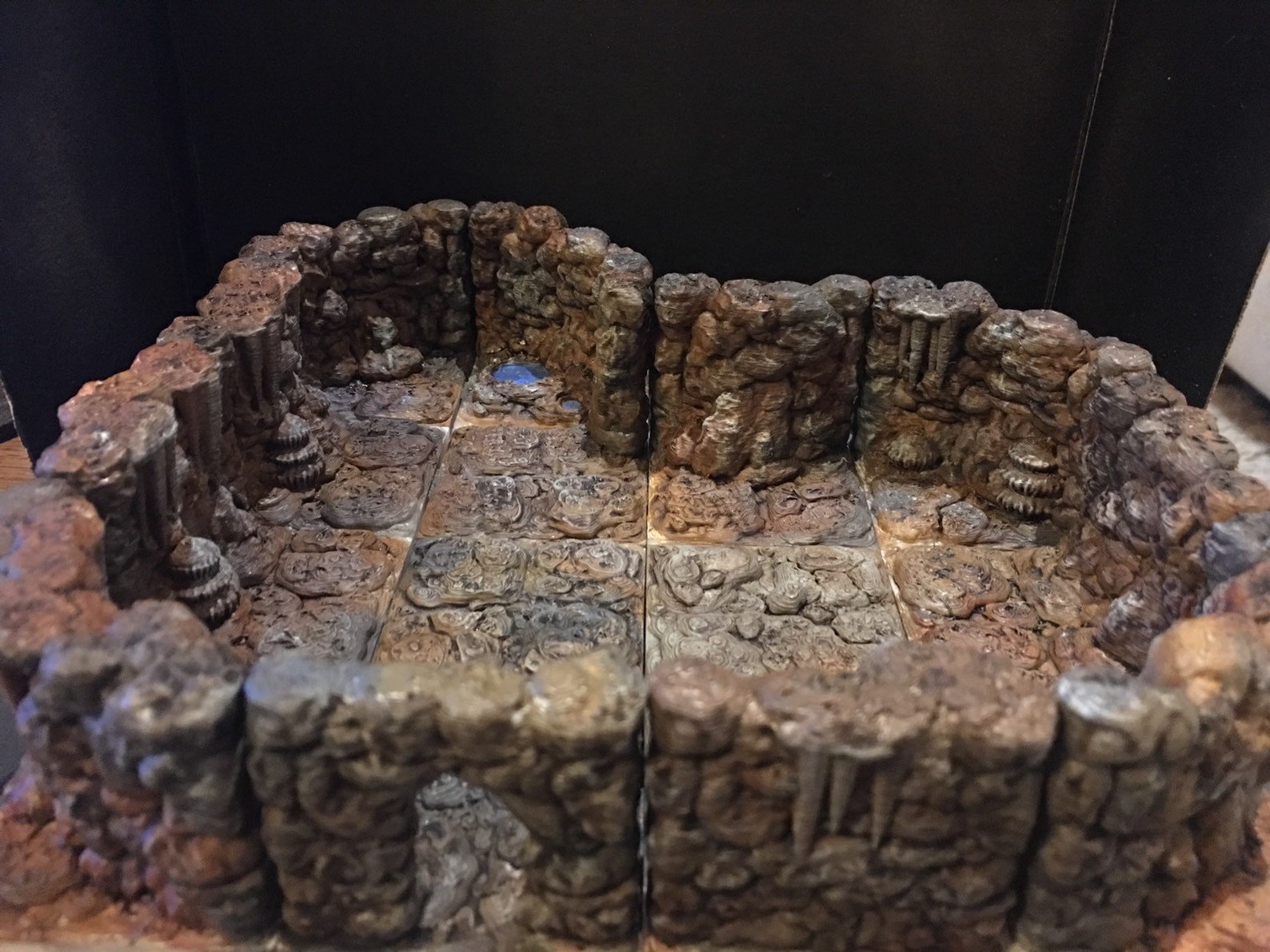 Dungeon Tiles Caverns Starter Set 3d Printed and Painted (includes 4 ...