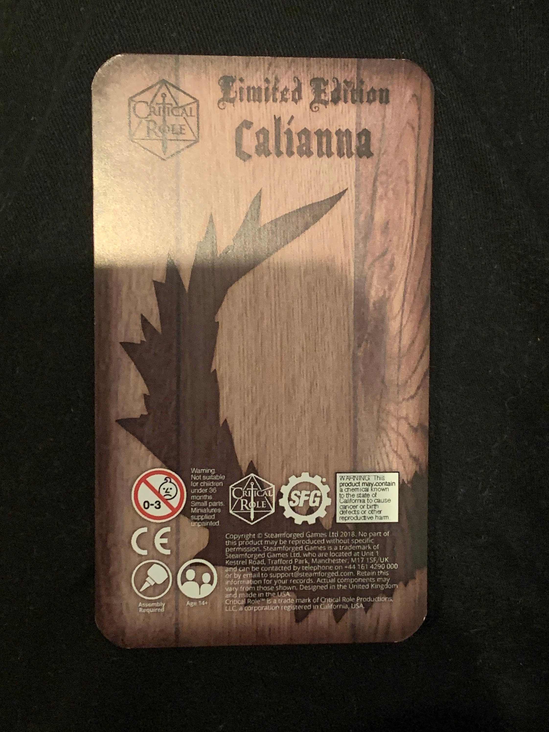 Hand Painted Critical Role Calianna Miniature - Etsy