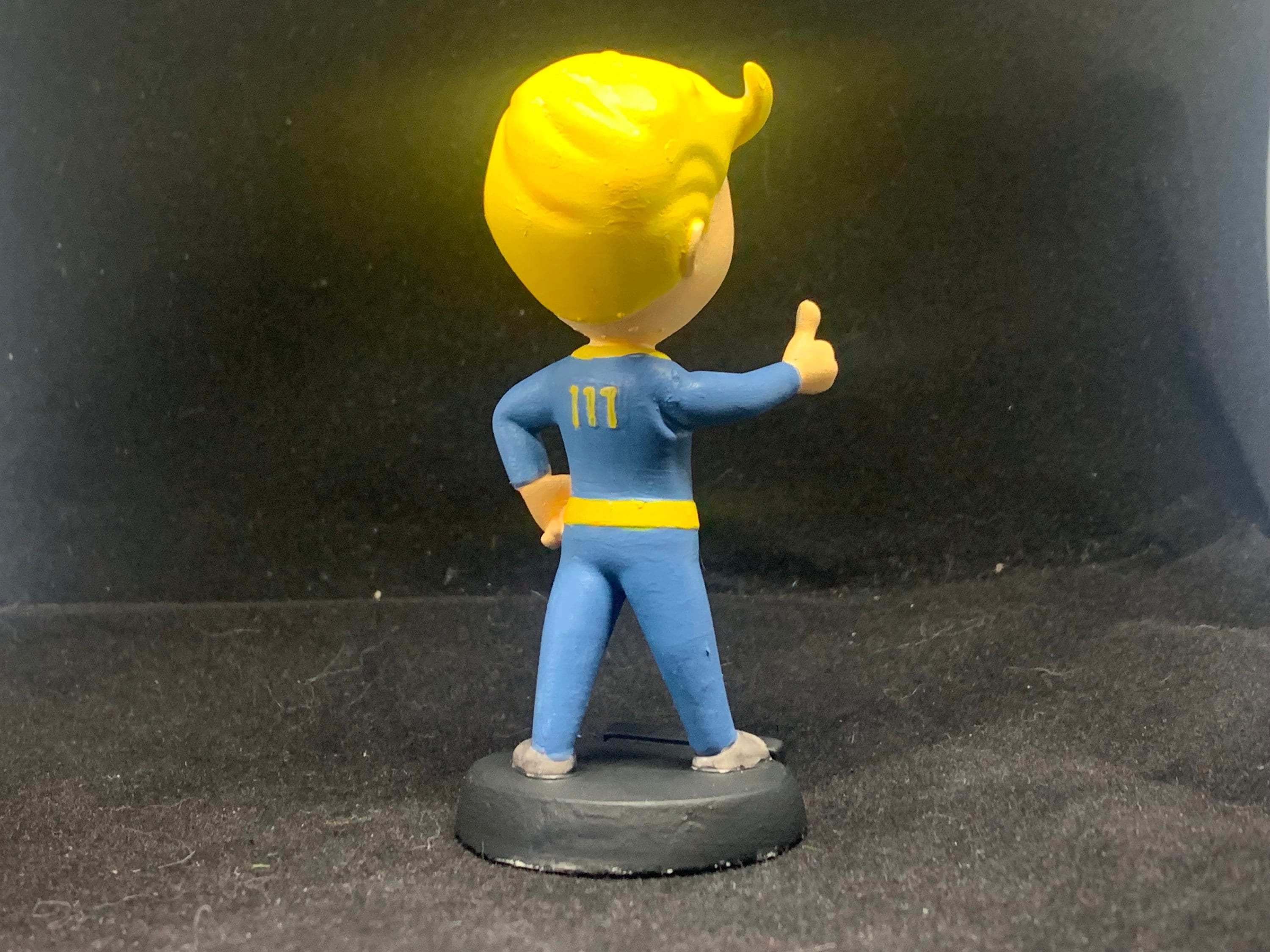3d Printed Hand Painted Fallout Vault Boy - Etsy