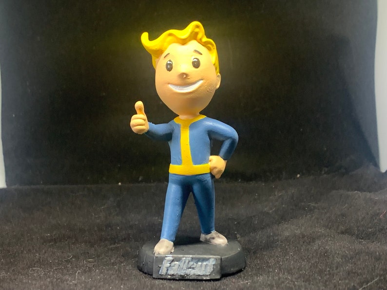3d Printed Hand Painted Fallout Vault Boy - Etsy