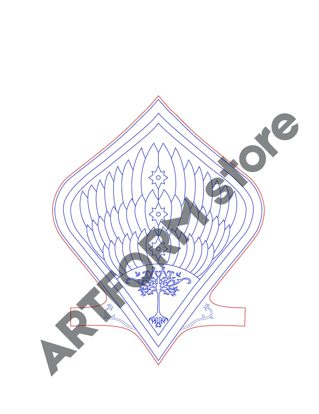 Aragorn Inspired Bracer Design - Vector - Etsy