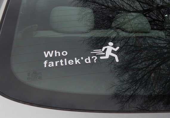 Funny Running Decal Sticker Car Decal for Runners. Who - Etsy