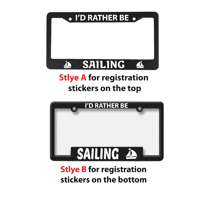 Sailing License Plates - Etsy