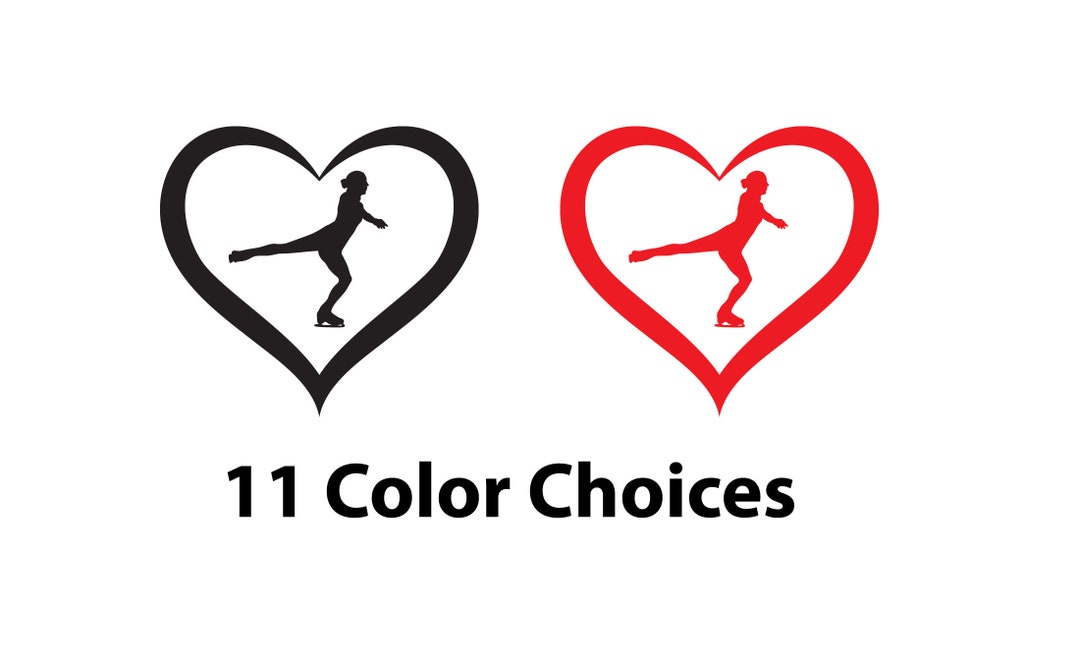 I Love Skating Sticker - Skating Decal - Gift for for Skater - Car ...