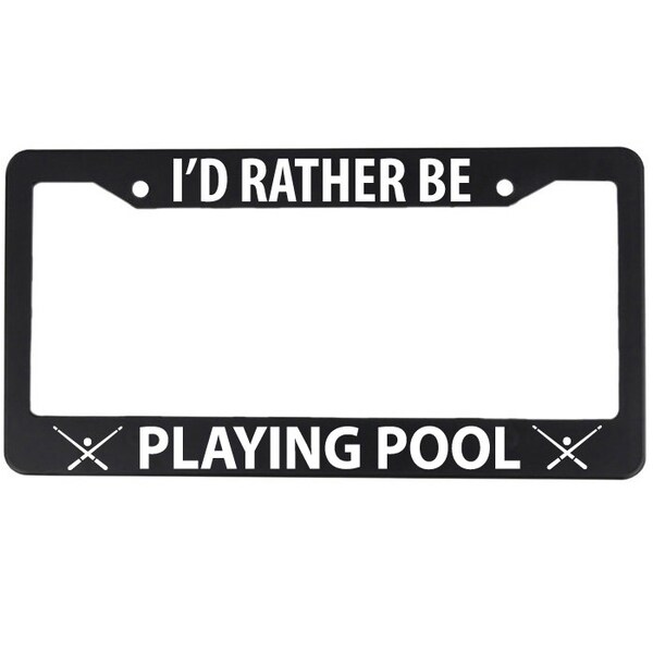 Pool License Plate Frame - Etsy