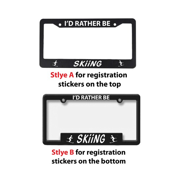 Ski License Plate - Etsy
