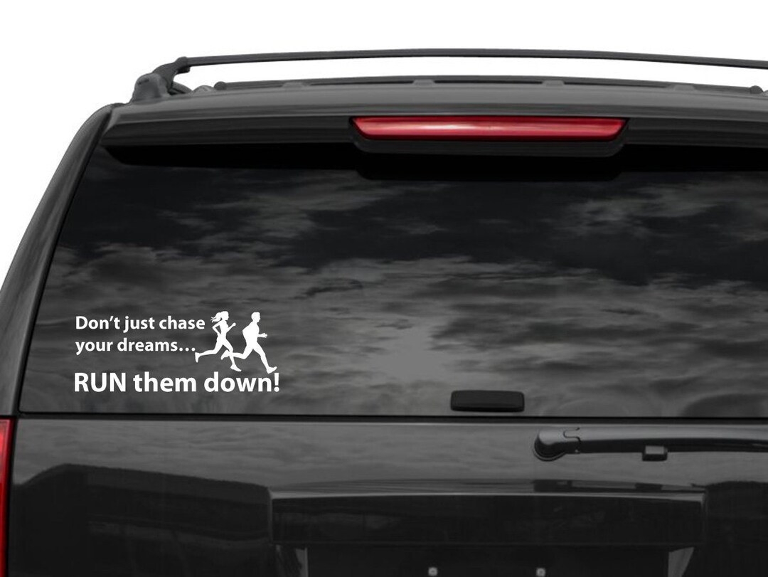 Running Decal – Sticker, for Runners Car Window Decals, Laptop Runner ...