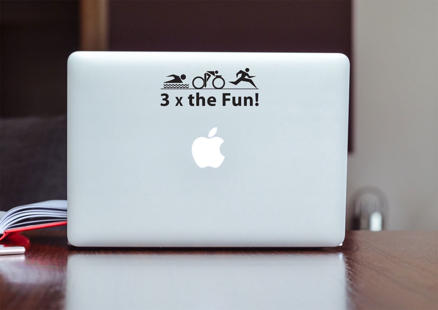Triathlon Decal - Car Decal - Bumper Sticker, Laptop Decal. Indoor or ...