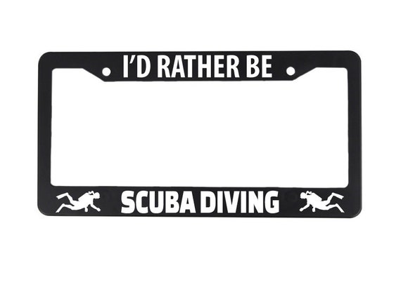 Scuba Diving License Plate Frame Diving License Plate Frame | Etsy