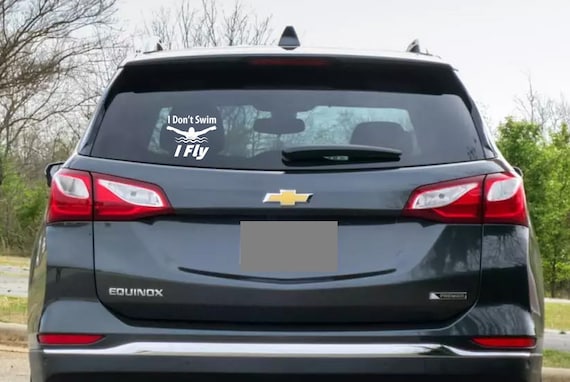 Swim Sticker Swimming Decal Car Window Decal Swimmer Yeti | Etsy