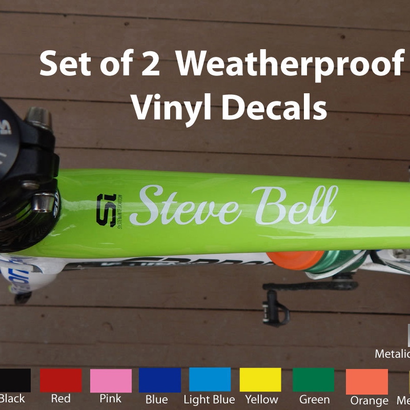 Bike Frame Decal Green - Etsy