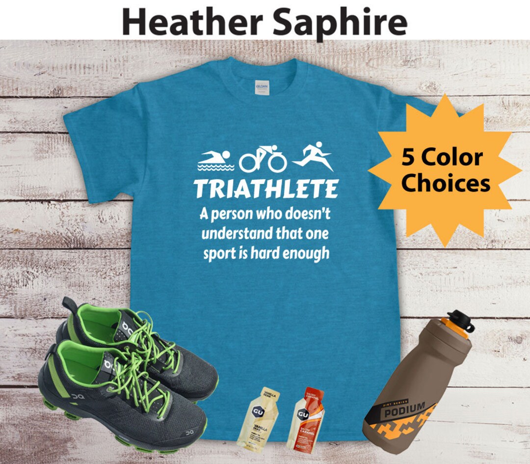 Triathlon Shirt, Gift for Triathlete, Funny Triathlon Shirt, Ironman ...