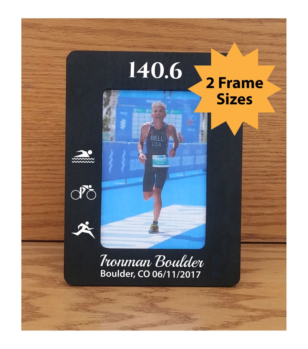Ironman Frame 70.3 Frame Triathlete Frame Triathlon Gift Triathlon ...