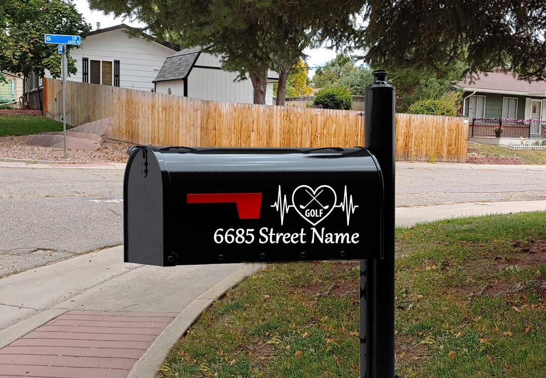 Mailbox Decal for Golf Lovers - Golfing Gift. Golfer Gift - Custom ...