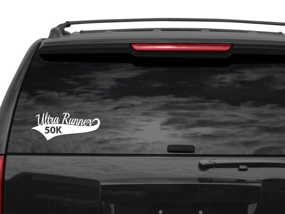 Ultra Runner Decals Sticker. Ultra Running Decals. 50K 50 | Etsy