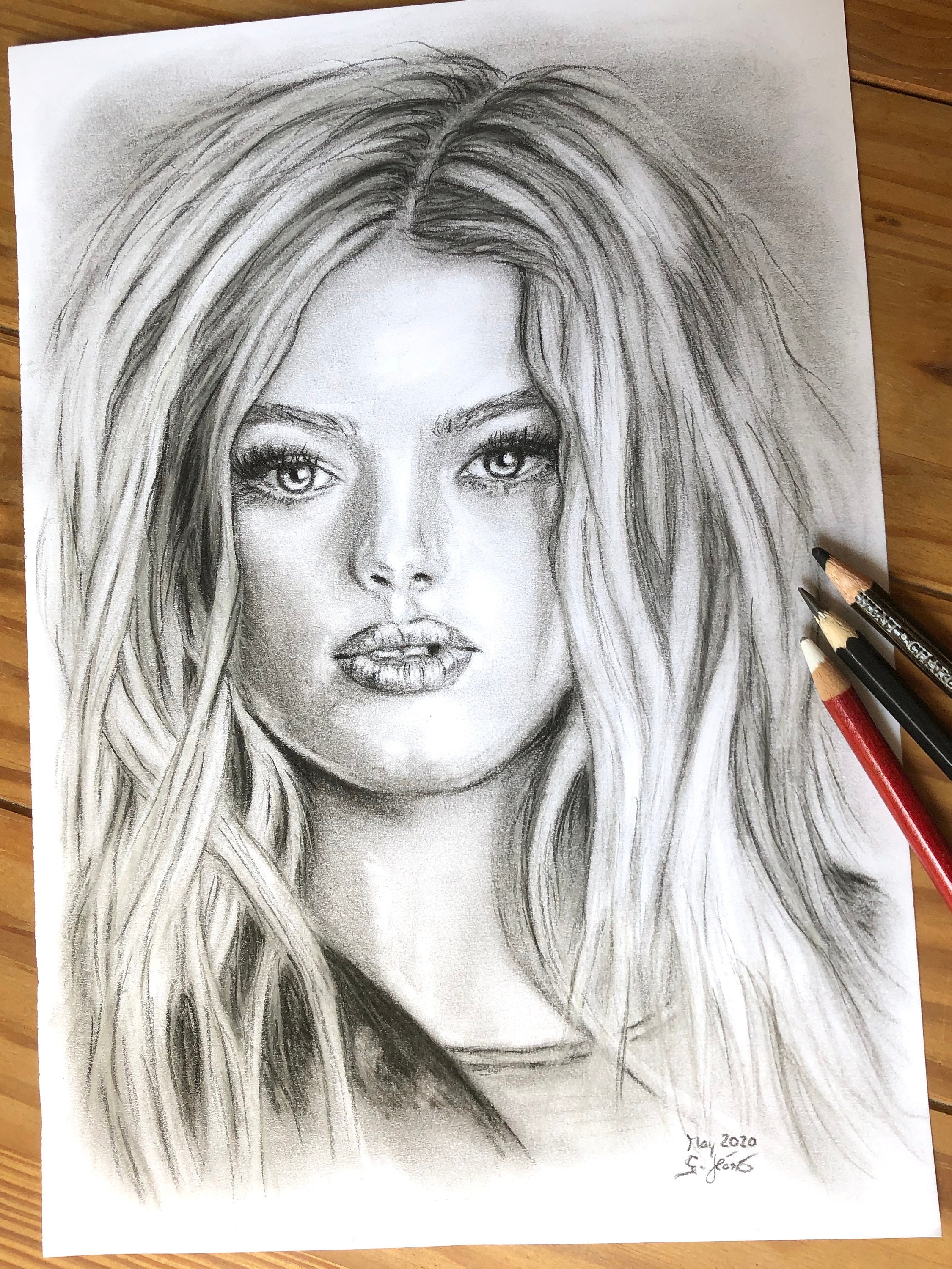 Drawing & Illustration Family portrait drawing from photo Personalised ...