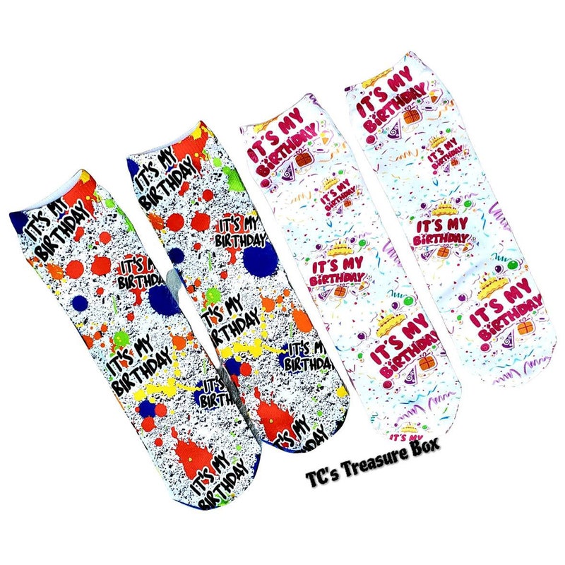 Birthday Socks - Etsy