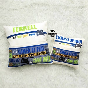 Gamer Pillow, Personalized Gamer Pillow, Gamer Pocket Pillow, Video ...