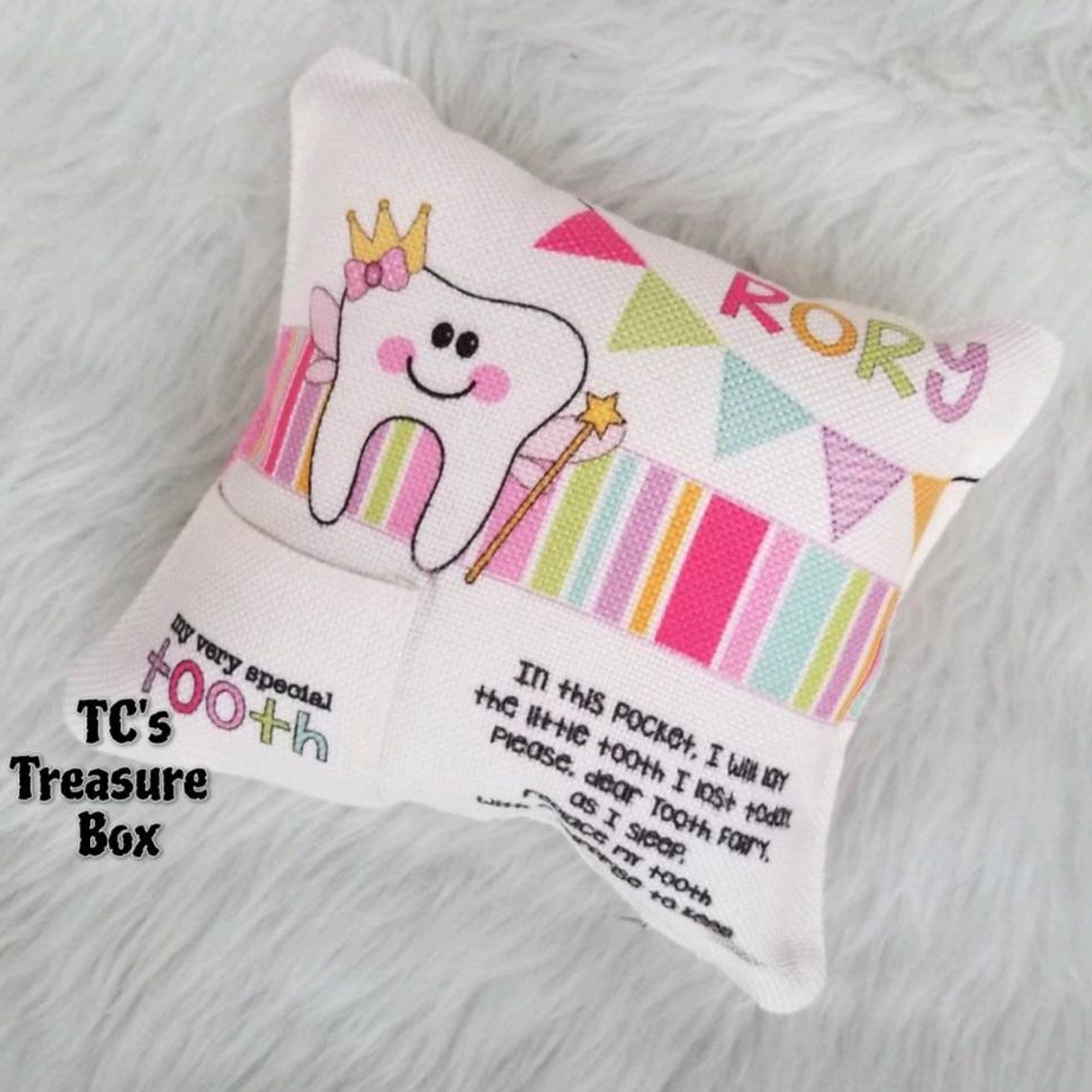 Tooth Fairy Pillow, Lost Tooth Pillow, Tooth Pocket Pillow, Fairy ...