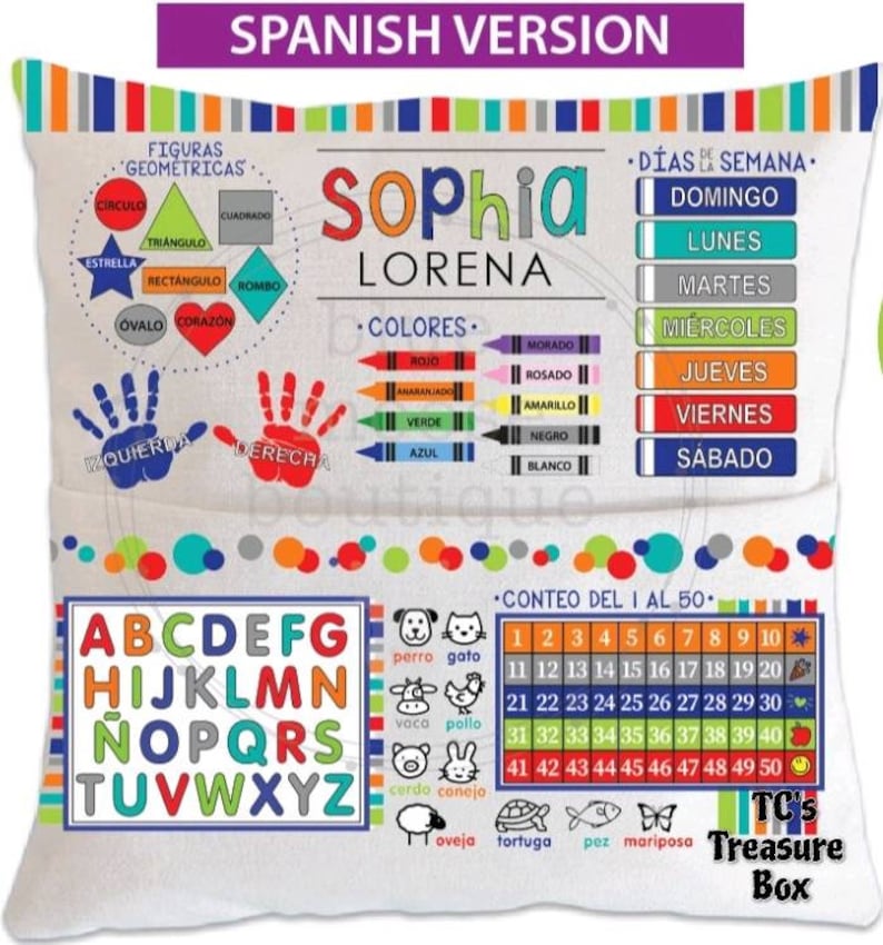 Learning Pillow, Educational Pillow, Sight Words Pillow, Home School ...