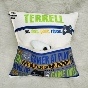 Gamer Pillow, Personalized Gamer Pillow, Gamer Pocket Pillow, Video ...