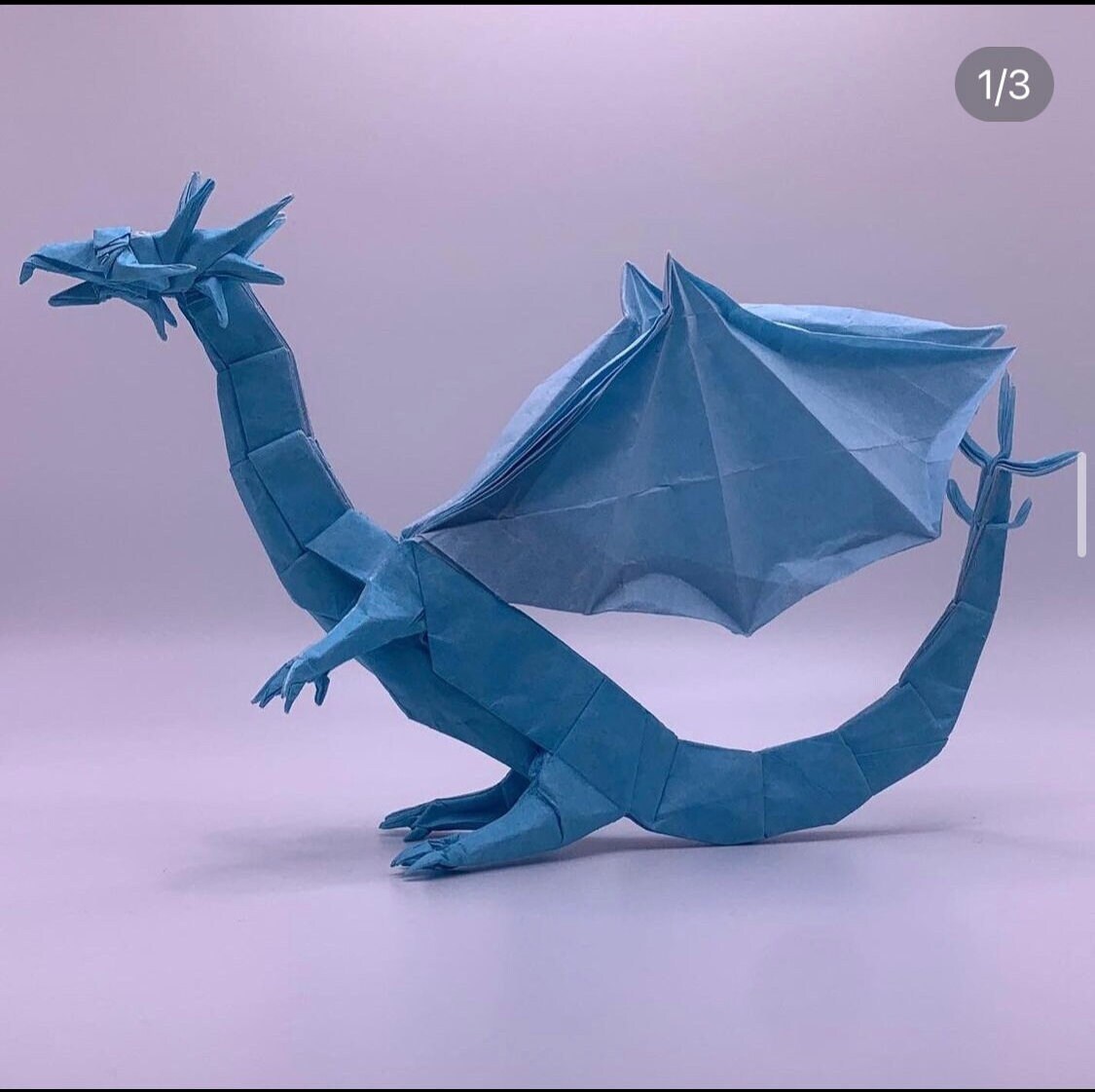 Origami Western Dragon - Etsy